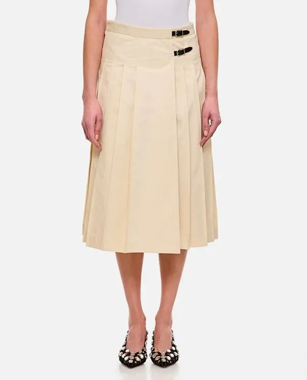 DURAZZI MILANO Pleated Midi Kilt