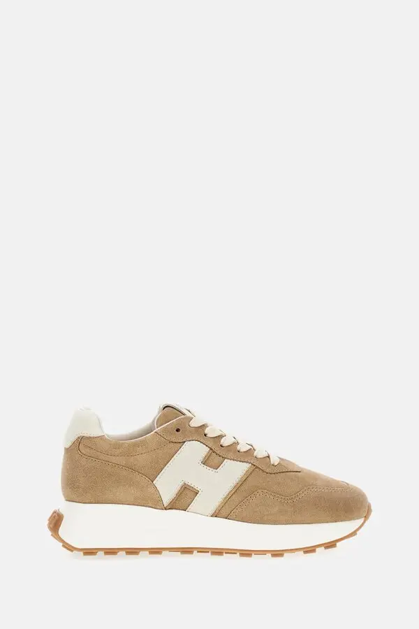Hogan H641 Laced Sneakers - Brown