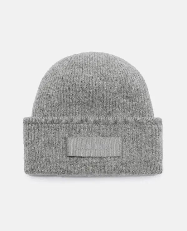 Jacquemus Gros Grain Wool-blend Cap - Grey