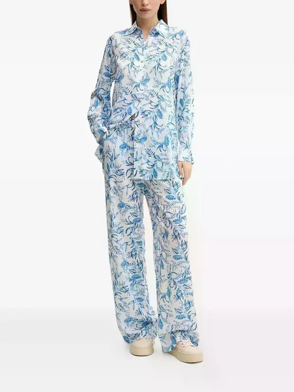 Melissa Odabash Leaf-print Trousers
