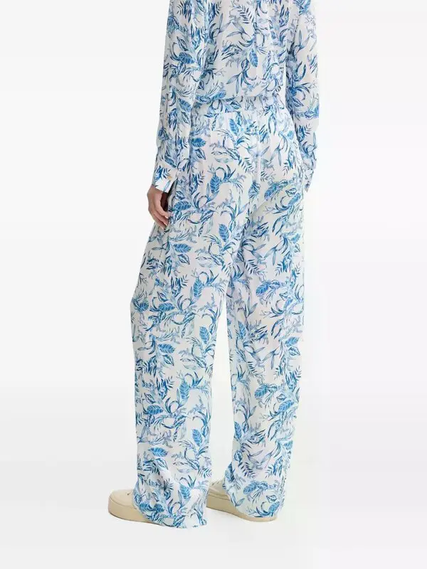 Melissa Odabash Leaf-print Trousers