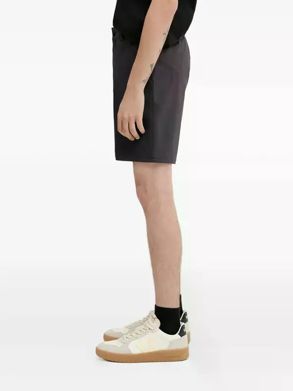 Fjallraven Logo Patch Shorts - Black