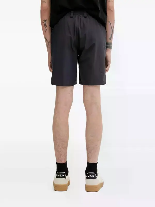 Fjallraven Logo Patch Shorts - Black