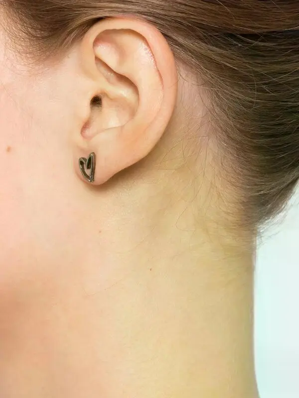 AGNÈS B. Logo Stud Earring