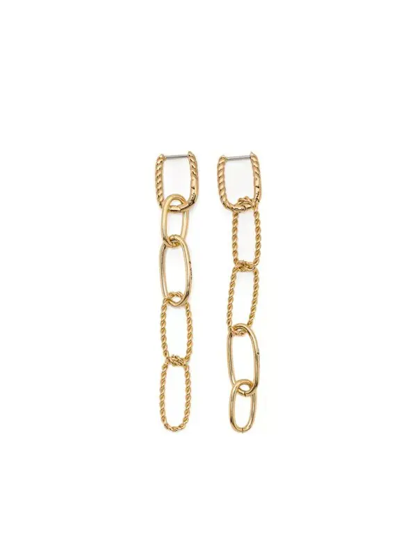AGNÈS B. Anchor Knot Twist Hoop Earrings - Gold