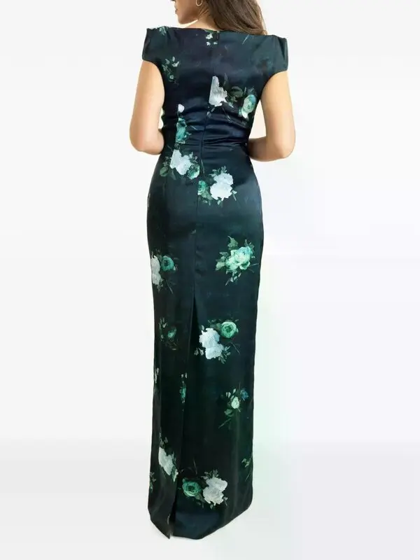 Erdem Floral Print Off-shoulder Maxi Dress