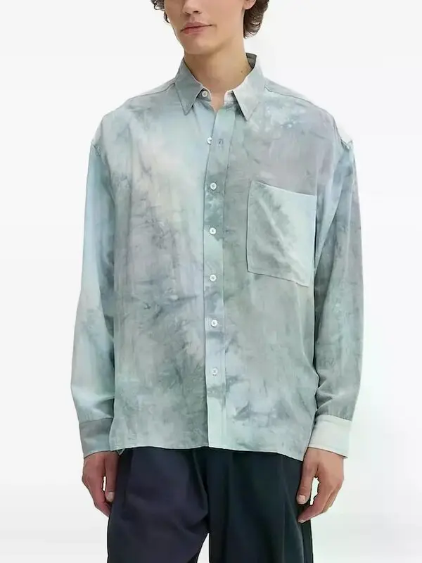 IRO PARIS Tie-dye Patch-pocket Shirt