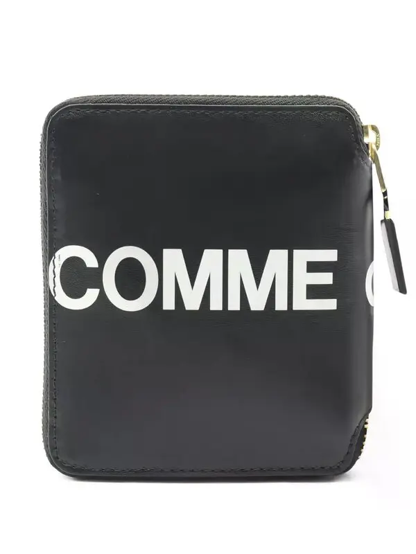 Comme Des Garçons 2020s Logo Round-zip Wallet - Black