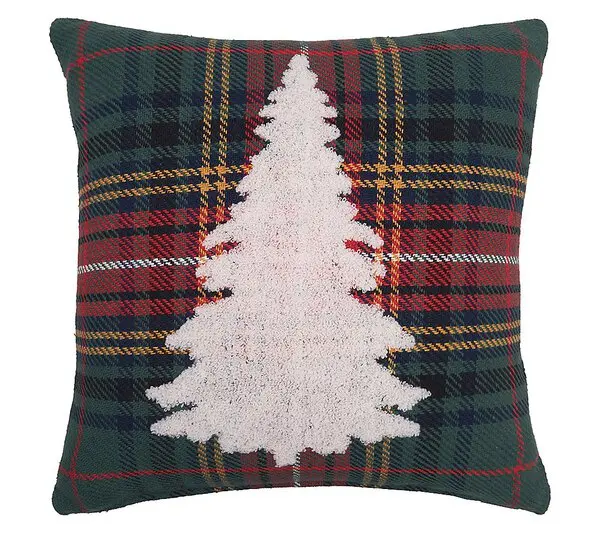VALERIE PARR HILL 18' X 18' Green Lennox Tree Throw Pillow Val Erie - One-color