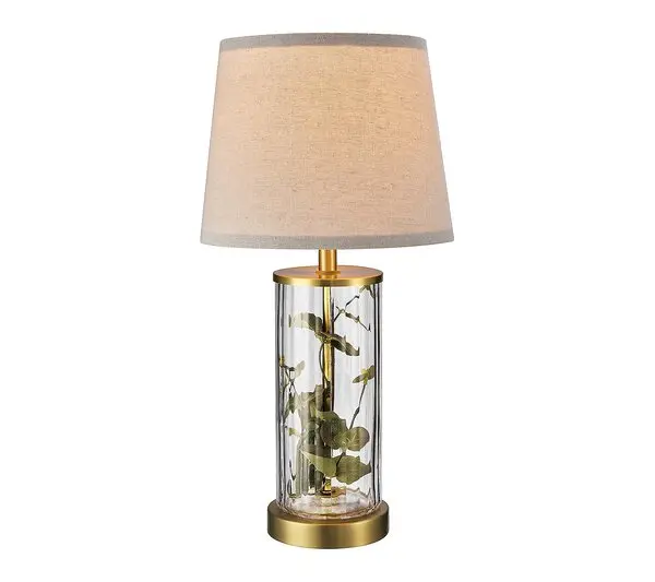 GLOBE ELECTRIC 20' Fillable Ribbed Glass Table Lamp