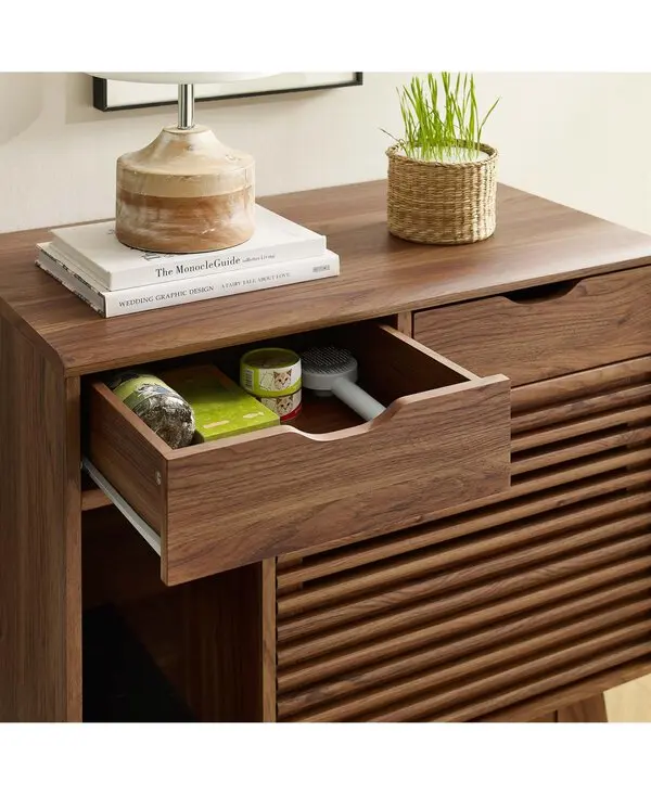 MODWAY Render Cat Cabinet - Walnut