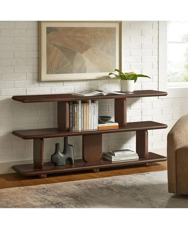 MODWAY Lyle Sculptural 2-tier Bookshelf