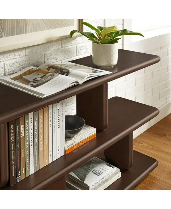 MODWAY Lyle Sculptural 2-tier Bookshelf