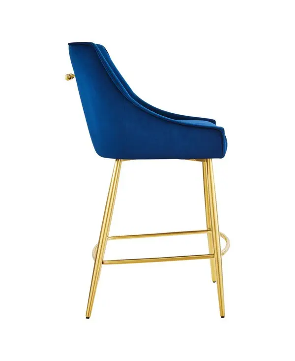 MODWAY Discern Performance Velvet Counter Stool