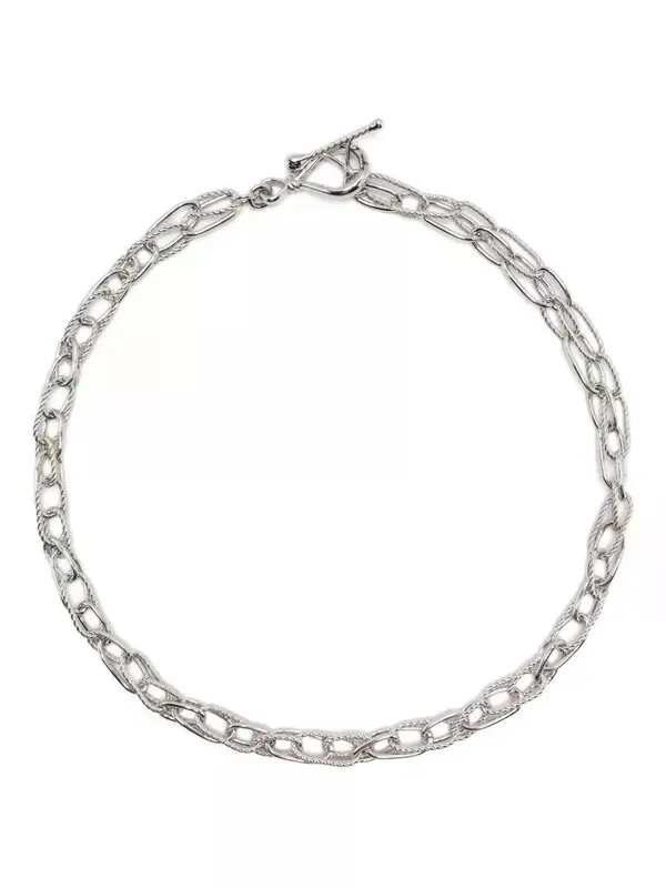 AGNÈS B. Anchor Knot Twist Chain Necklace - Silver