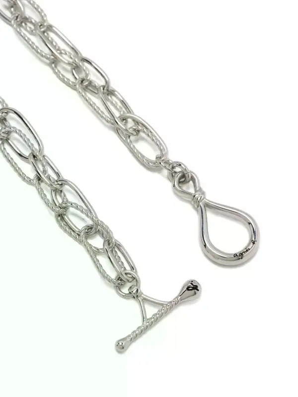 AGNÈS B. Anchor Knot Twist Chain Necklace