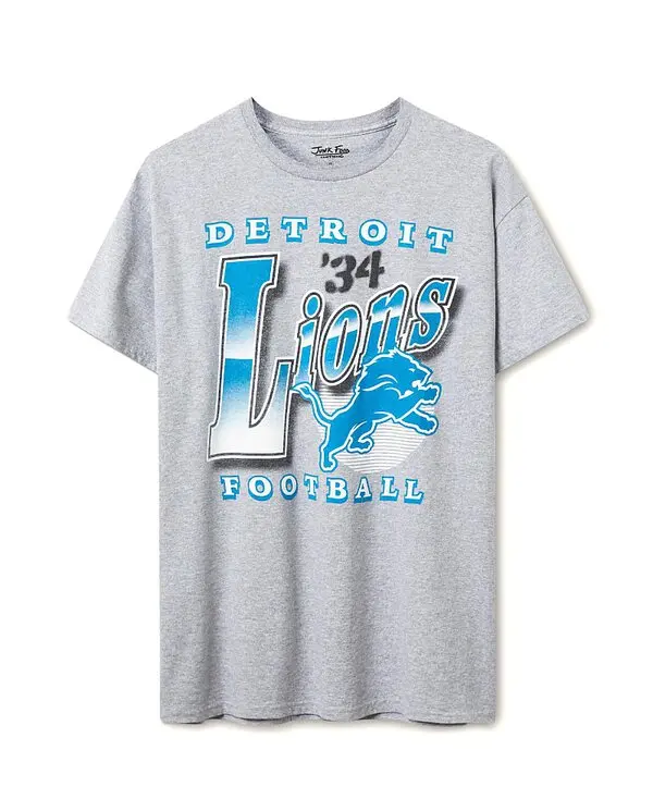 Junk Food Clothing Nfl Detroit Lions Bootleg Flea Market Tee - Heather Grey