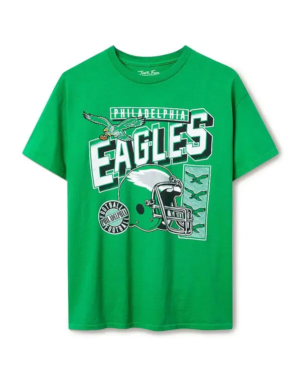 Junk Food Clothing Nfl Philadelphia Eagles Checkdown Flea Market Tee - Irish Green