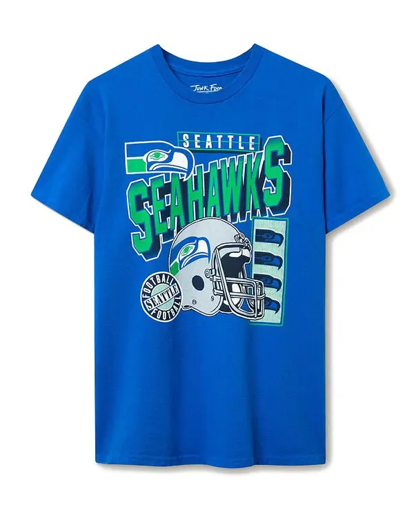 Junk Food Clothing Nfl Seattle Seahawks Checkdown Flea Market Tee - Royal