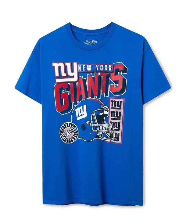 Junk Food Clothing Nfl New York Giants Checkdown Flea Market Tee - Royal