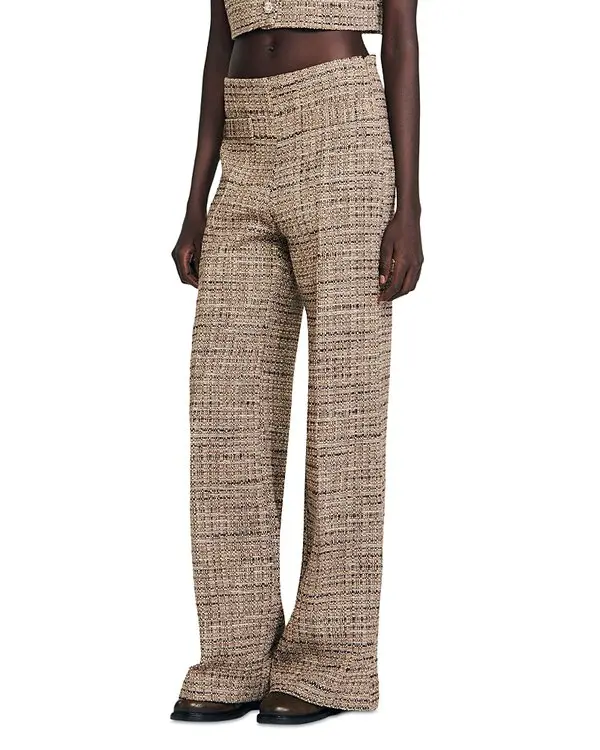 Sandro Decorative Tweed Trousers