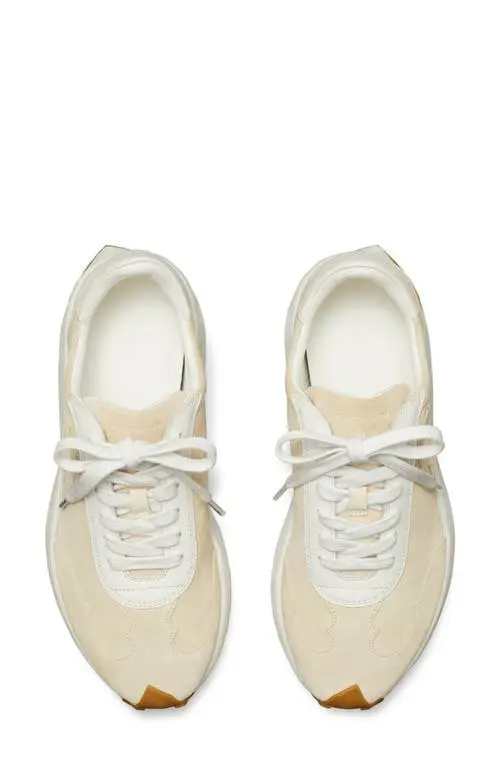 Tory Burch Suede Sneaker - Light Cream/bianco