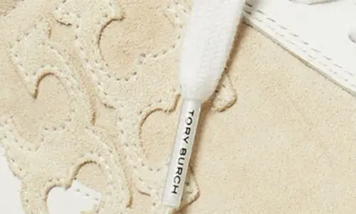 Tory Burch Suede Sneaker - Light Cream/bianco