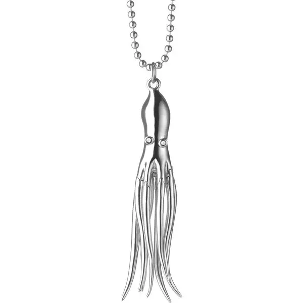 Monica Rich Kosann Intuition Octopus Pendant Necklace - Silver