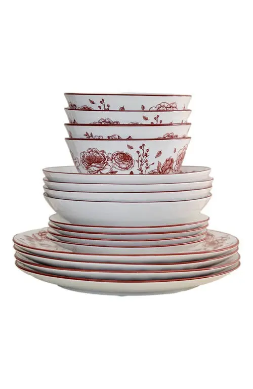STONE + LAIN Esme Porcelain 12-piece Dinnerware Set