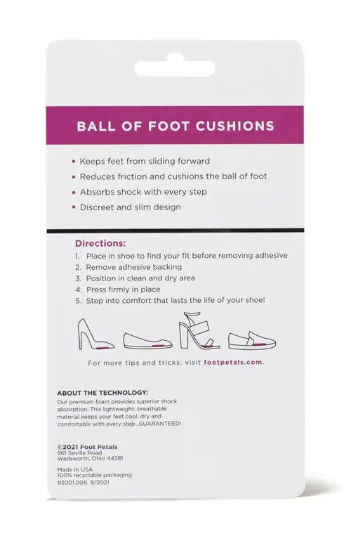 FOOT PETALS Ball Of Foot Cushions 3 Pairs