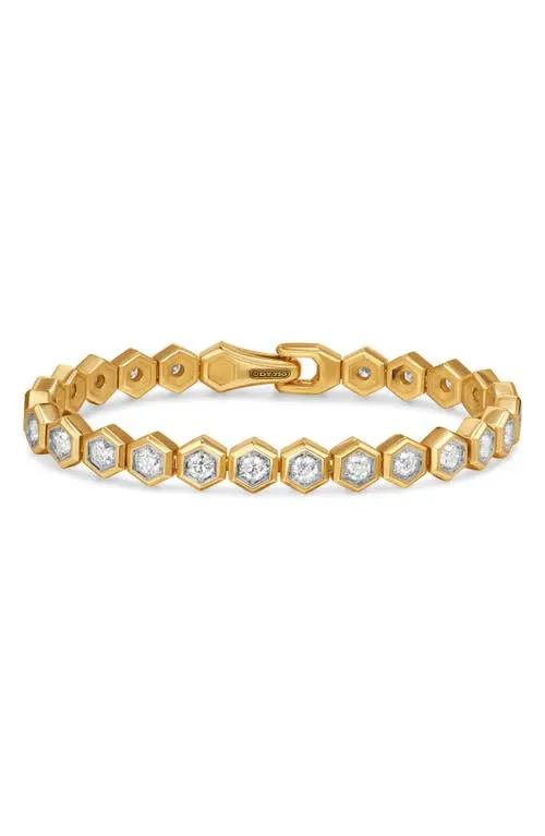 David Yurman Hex Pavé Tennis Bracelet - Diamond Yellow