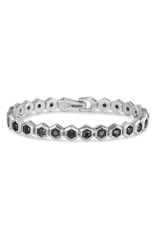 David Yurman Hex Pavé Tennis Bracelet - Silver Pave