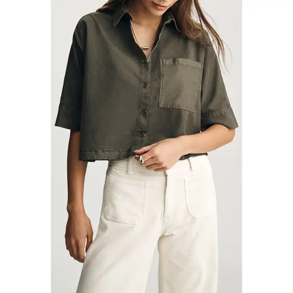 MAVI Kambaba Crop Shirt