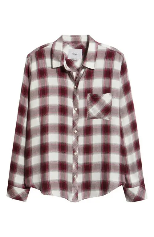 Rails Hunter Plaid Button-up Shirt - Rasberry Wine