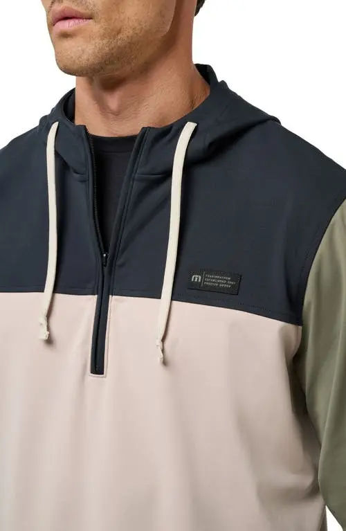 Travis Mathew Colorblock Half Zip Hoodie