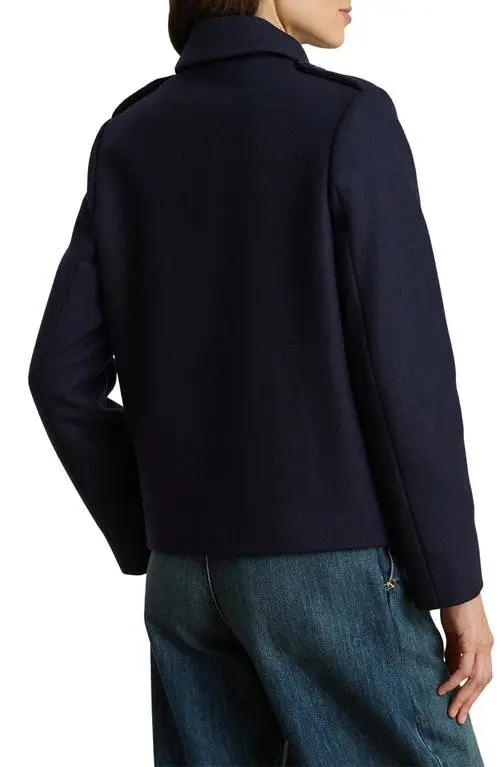 Ralph Lauren Double-breasted Wool-blend Twill Jacket - Regal Navy
