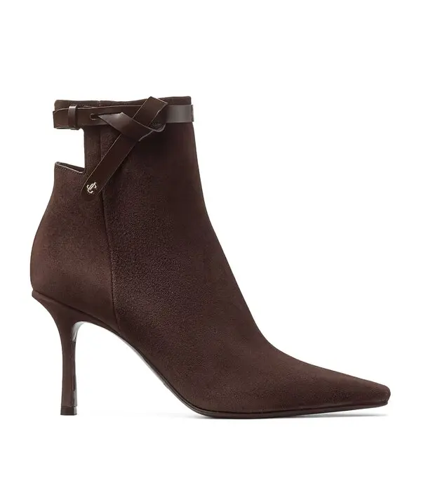 JIMMY CHOO Camie Ab 85 Suede Heeled Boots