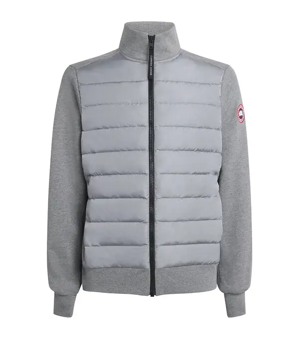 Canada Goose Down Hybridge Huron Zip-up Sweatshirt - Silver