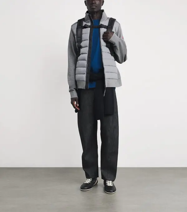 Canada Goose Down Hybridge Huron Zip-up Sweatshirt - Silver