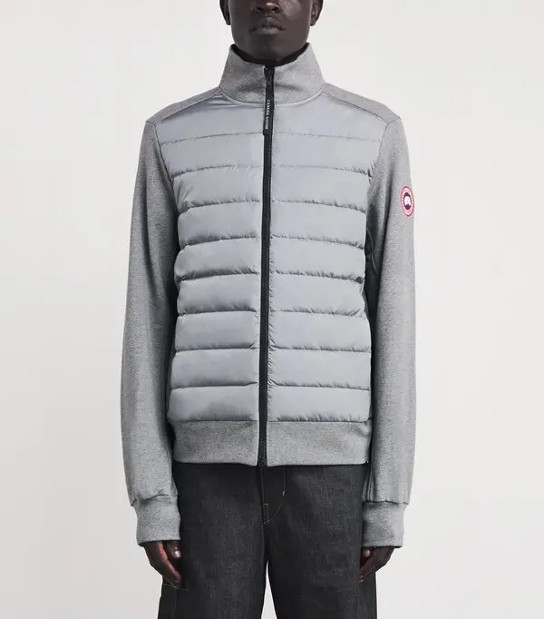Canada Goose Down Hybridge Huron Zip-up Sweatshirt - Silver