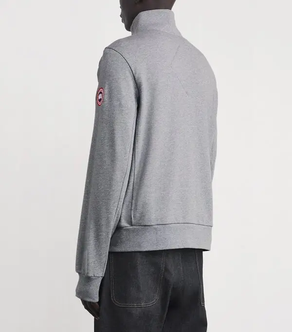 Canada Goose Down Hybridge Huron Zip-up Sweatshirt - Silver