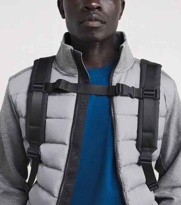 Canada Goose Down Hybridge Huron Zip-up Sweatshirt - Silver