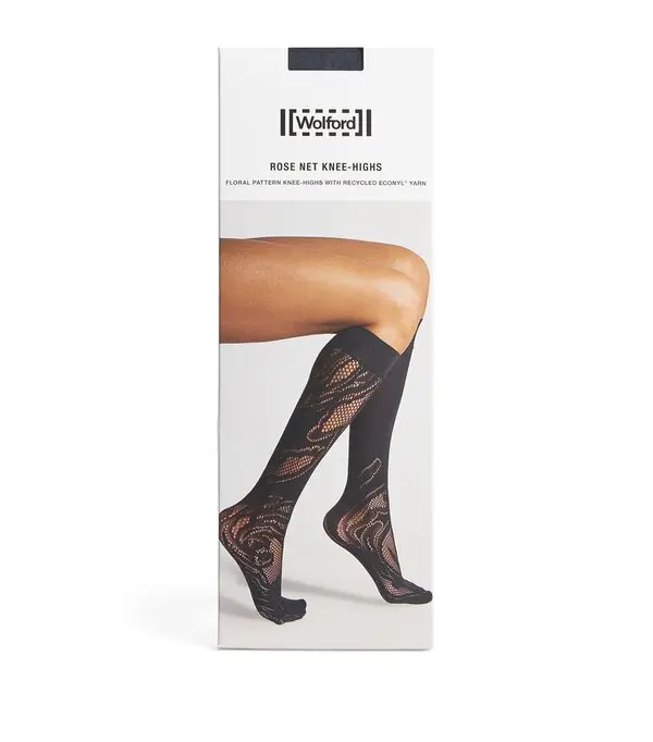 Wolford Net Rose Knee-high Socks