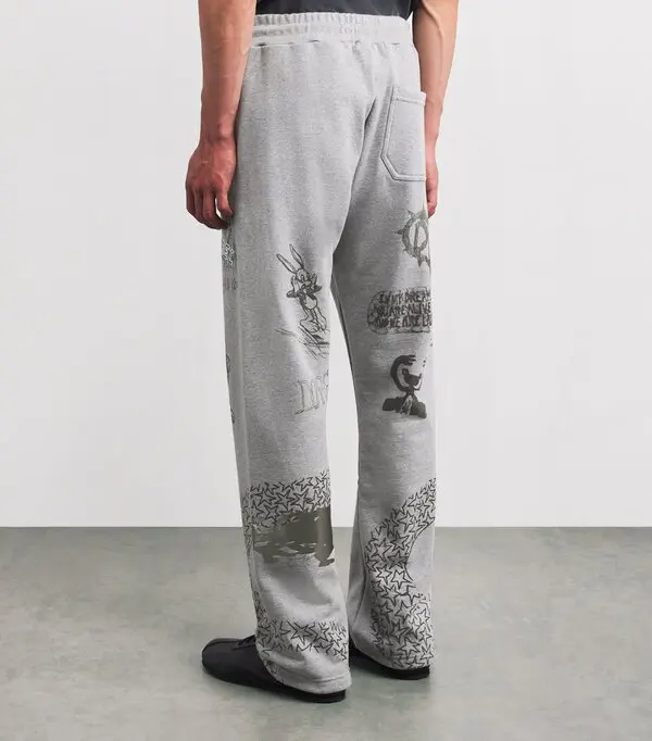DOMREBEL Cotton College Logo Sweatpants