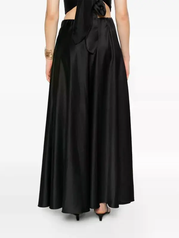 FORTE_FORTE Satin A-line Skirt