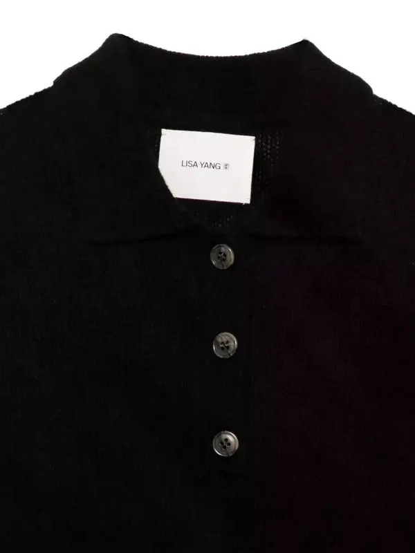 LISA YANG Knitted Polo Top