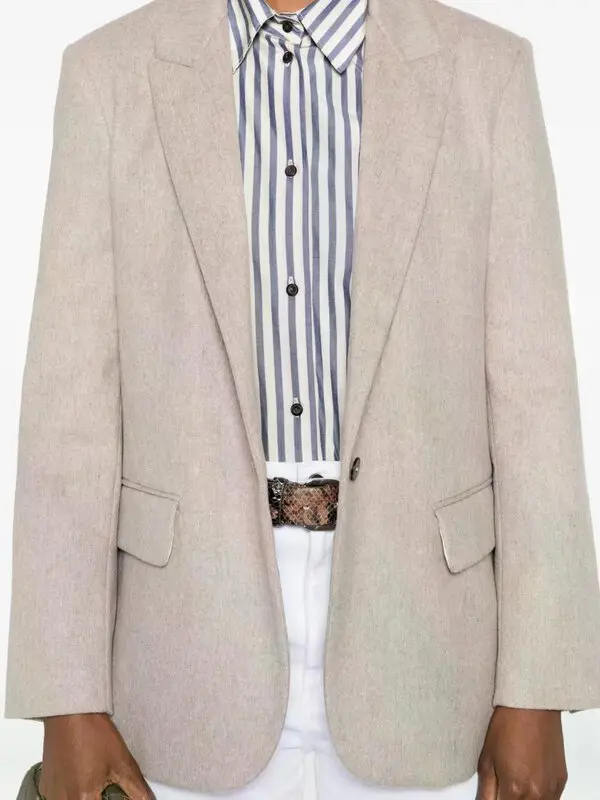 FORTE_FORTE Single-breasted Blazer With Peak Lapels