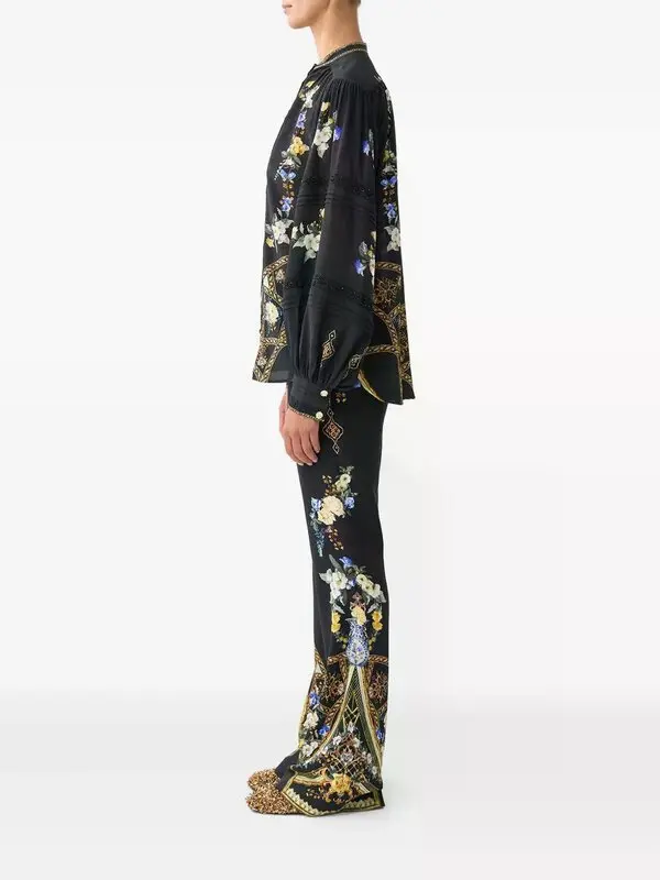 Camilla Floral Ottoman Blouse