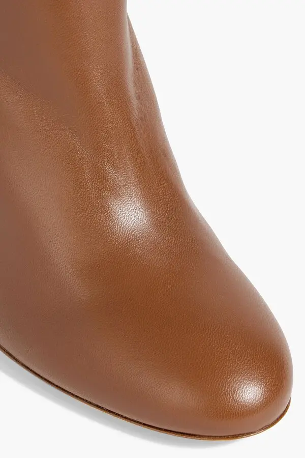 STUART WEITZMAN Leather And Suede Ankle Boots - Brown