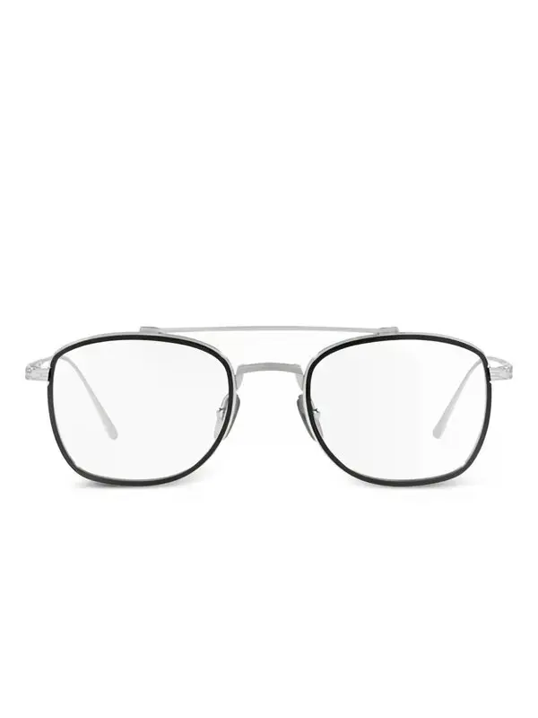 Persol Square-frame Eyeglasses - Silver
